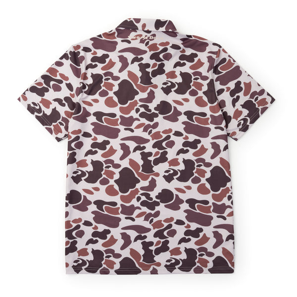 Boone Vintage Camo Golf Polo - Two Dove Outdoors